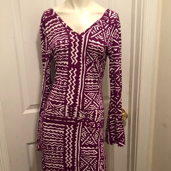 Ashro | Dresses | Plum African Print Dress | Poshmark